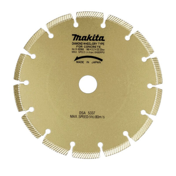 Disco Diamantado Segmentado 7″ x 22 x 2.2mm. Concreto Makita B-02060 ...
