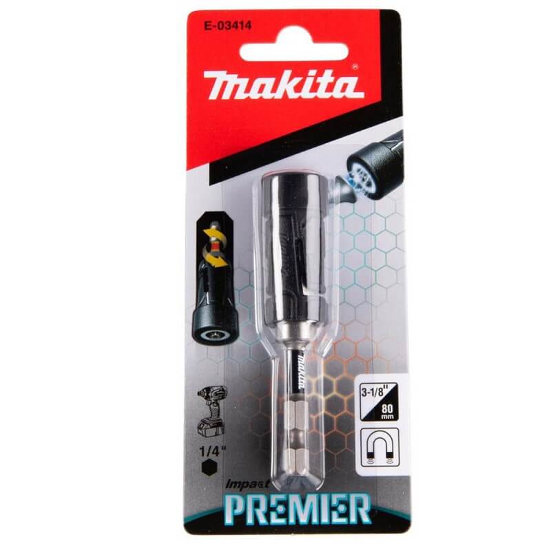 Porta punta ultra magnético 1/4″ x 79mm Impact PREMIER Makita E-03414 ...