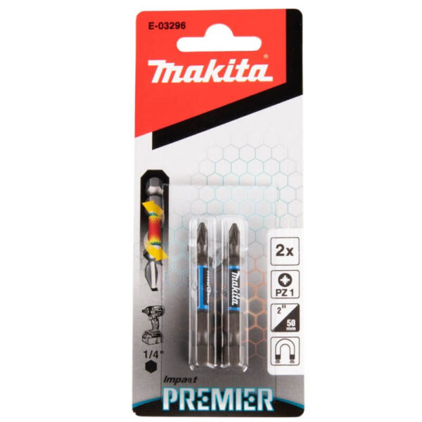 Punta POZIDRIV Pz1 x 50mm 2 unid Impact Premier Makita E-03296 – Mundo ...