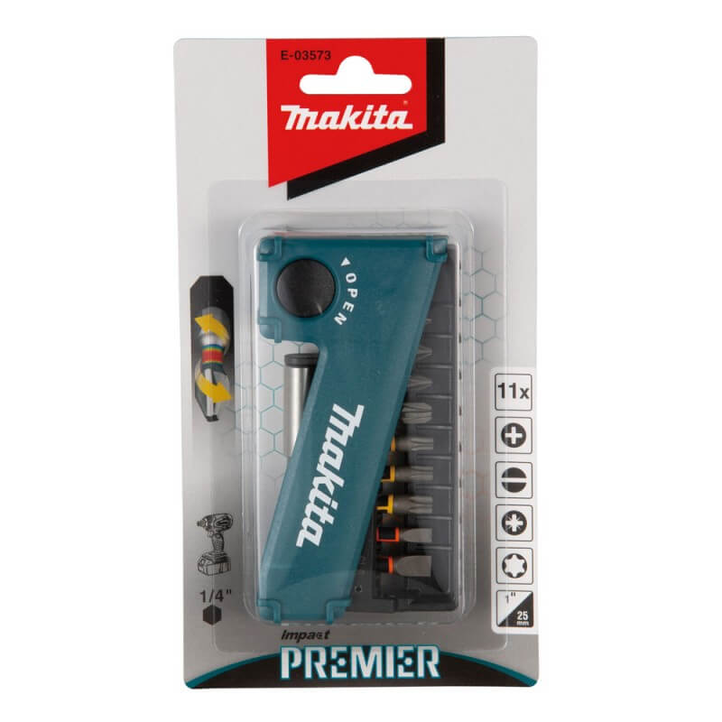 Set puntas 11u C/PORTA PUNTA ULTRA MAGNETICO Impact GOLD Makita E-03573 ...